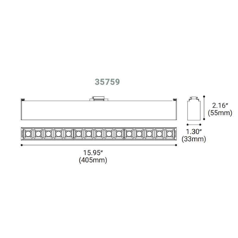 Eurofase 35759 Construct 16" LED 24V Track System Multiples Lens ...