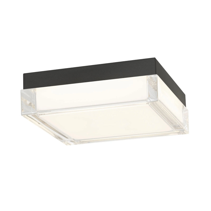 Alteck Lighting AFM0020-3CCT-W Box 8" LED Outdoor Flush Mount, 3CCT Se ...