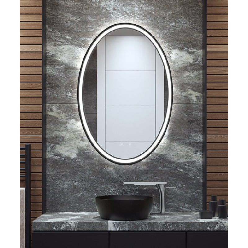 Electric Mirror Brilliance 24" x 36" LED Lighted Mirror | BRI-2436-BK05 ...