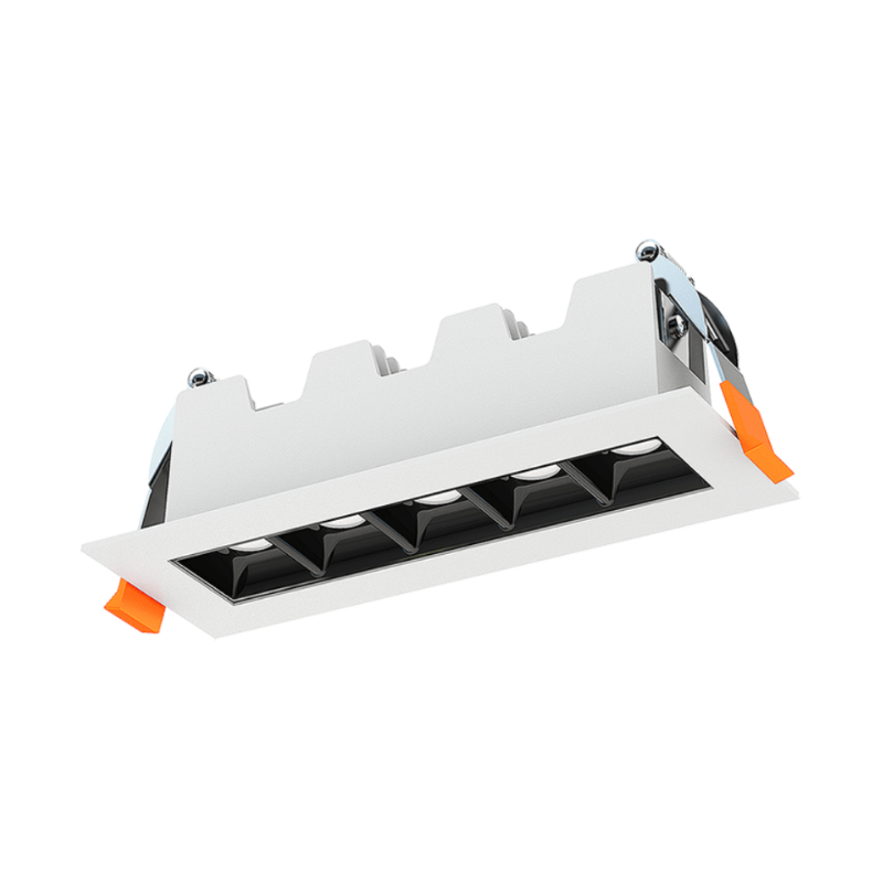 Lotus JXL-TXH05-T11W 6" 5-Light LED Linear Recessed Downlight, 5CCT ...