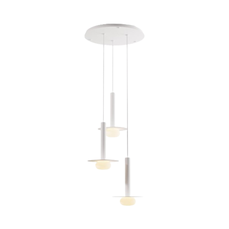 Koncept CMP-C3-S-12 Combi LED Pendant, Metal Plate with Frosted Glass ...