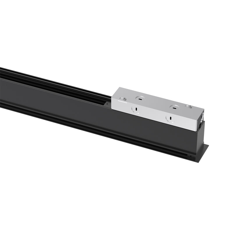 WAC S2CT04 Ventrix 4-ft Recessed Trim Channel with Feed | S2CT04-FE-BK ...