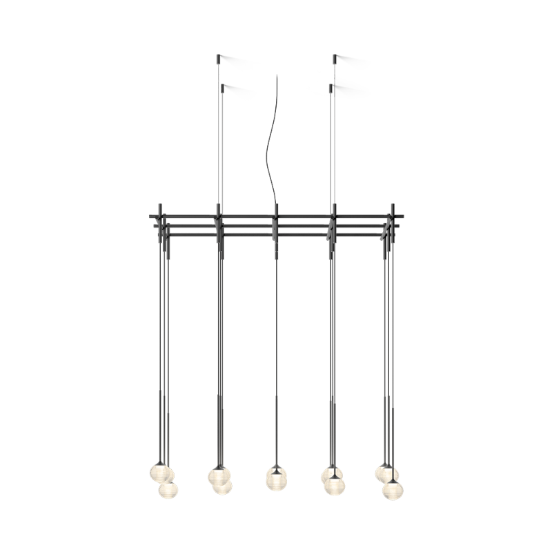 Vibia 0870 Algorithm 15-lt 43" LED Multi-Light Pendant | 0870-18/12 | Vibia | LBC Lighting