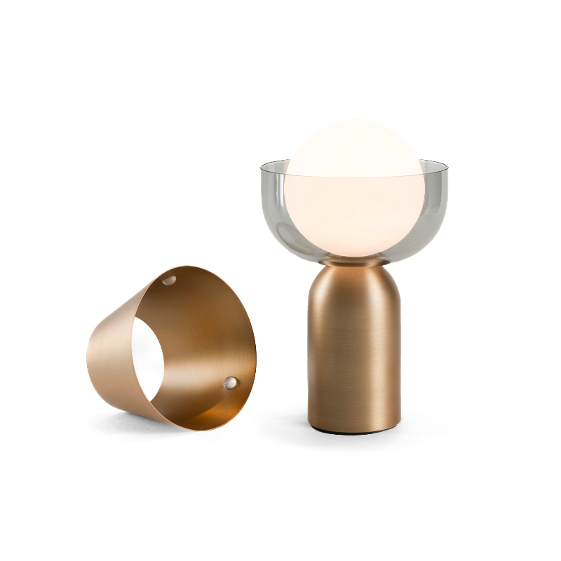 Koncept GUY Guy LED Lantern, Glass Bowl Collar | GUY-MWT+BDGY | Koncept ...