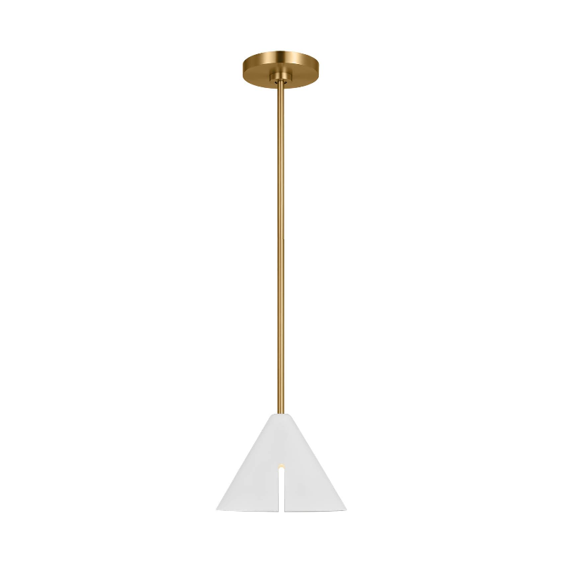 Visual Comfort KP1121 Cambre 1-lt 8" LED Pendant | KP1121MWTBBS-L1 ...