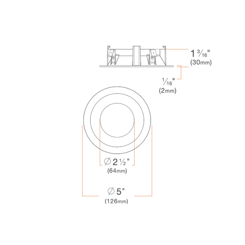 DMF M4TRS M Series 4" Round Standard Trim | M4TRSWH | DMF | LBC Lighting