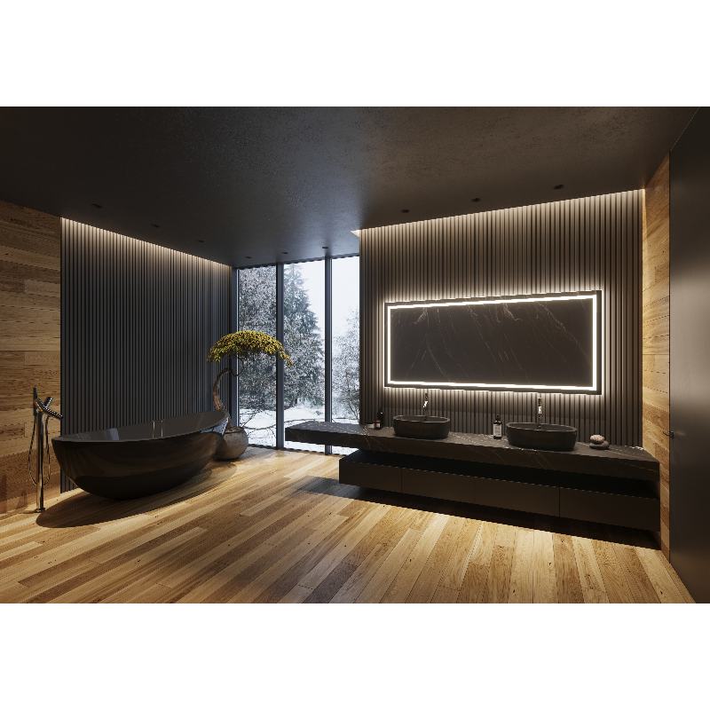 Paris Mirror Backlit Harmony 70 x 32 Rectangle LED Mirror ...