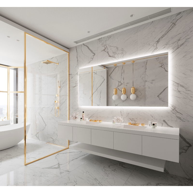 Paris Mirror Original 85 x 40 Rectangle LED Backlit Mirror, RGBW — LBC ...