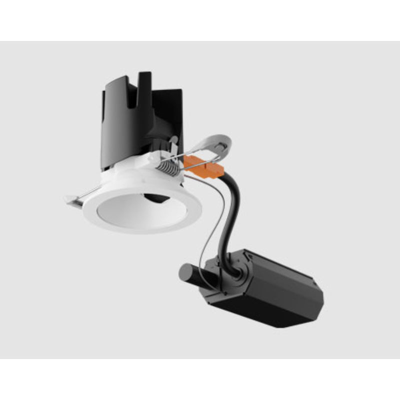 Entra ENCL2RR CL 2" 12W LED Round Flangeless Adjustable Remodel Downli ...