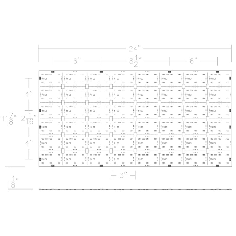 WAC LED-P05 Pixels 12"x24" Tunable White 1800-5000K LED Light Sheet, 90 ...