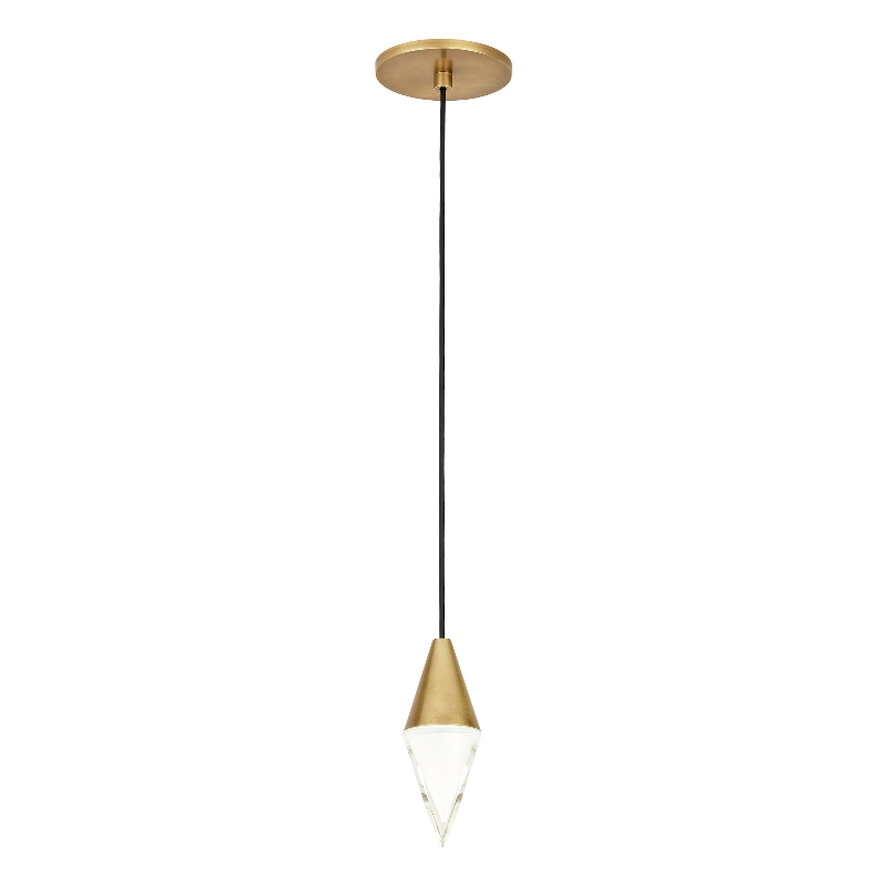 Visual Comfort 700TRSPTRT1 Turret 1-lt 3" LED Pendant | 700TRSPTRT1RNB ...